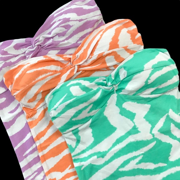 Bozzolo | Tops | Bozzolo Zebra Print Tube Top | Poshmark